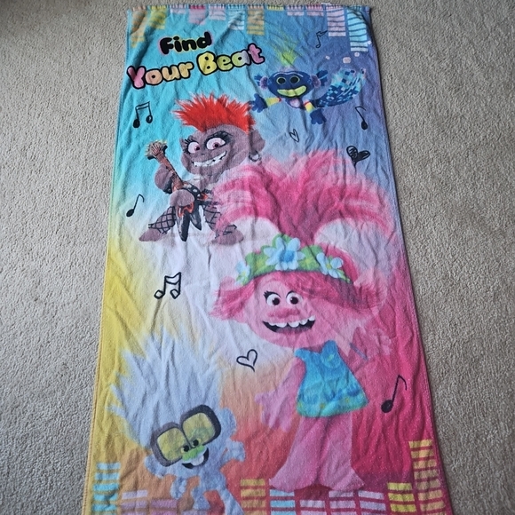 Trolls | Bath | Trolls Pink And Blue Towel | Poshmark